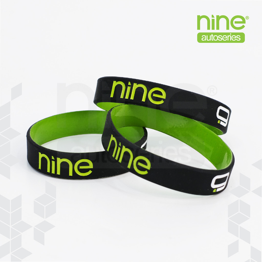 Jual NINE Gelang Tangan - Karet Rubber Wristband Logo 9 Dan Nine ...