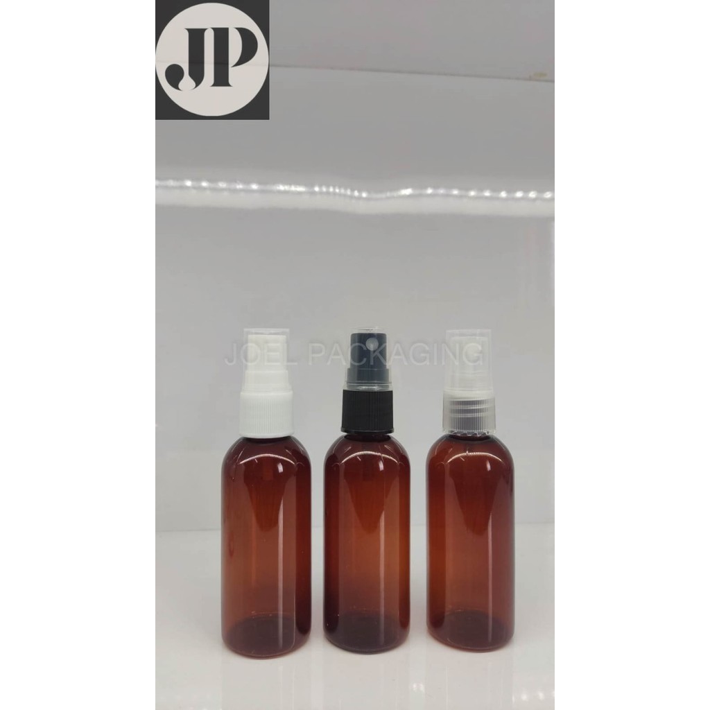 Jual BOTOL BR 60ML AMBER PLASTIK SPRAY PUTIH HITAM CLEAR N18 - TUTUP PUTIH | Shopee Indonesia