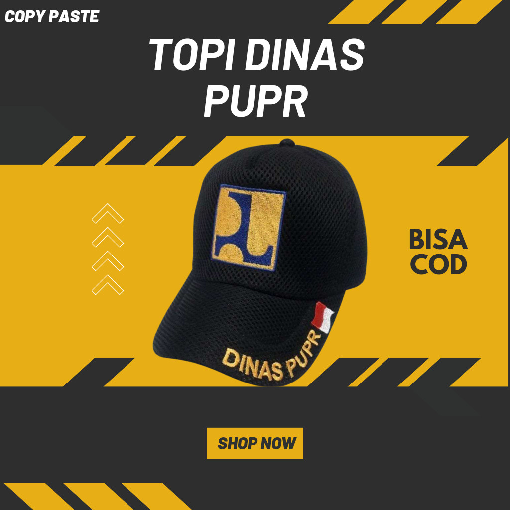 Jual TOPI DINAS PUPR ( DINAS PEKERJAAN UMUM PENATAAN RUANG ) FULL ...