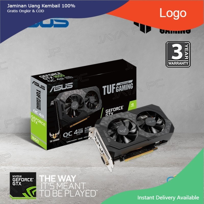 Jual VGA ASUS TUF Gaming Geforce GTX 1650 P OC 4GB - 4 GB GDDR6 | Shopee Indonesia