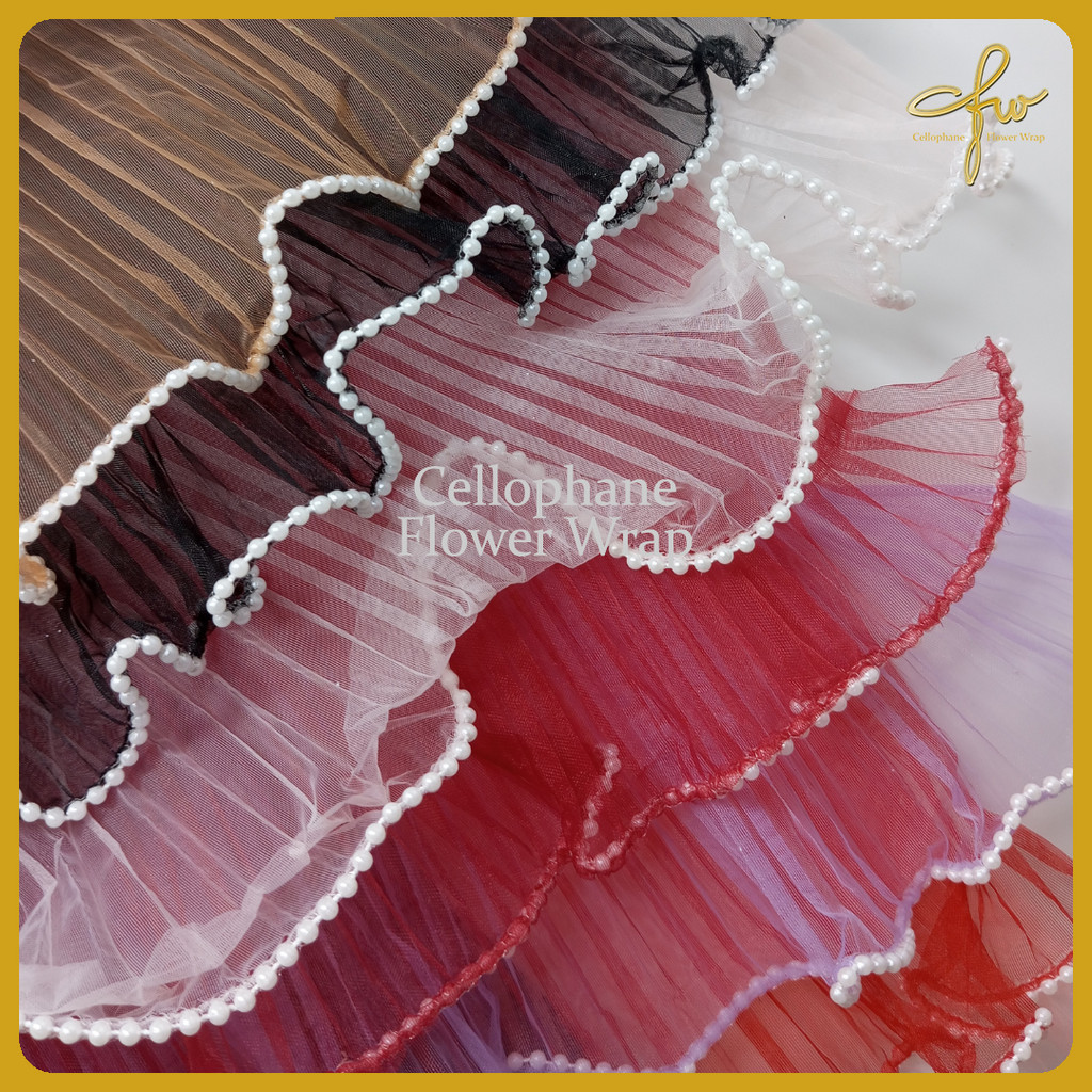Jual Korean Furing + Mutiara / Renda bunga + Mutiara (Hiasan Kertas ...
