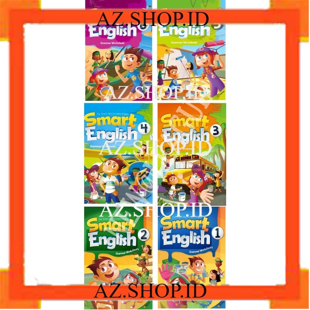 Jual Smart English Grammar Worksheets 1/2/3/4/5/6 /FULL COLOR | Shopee ...