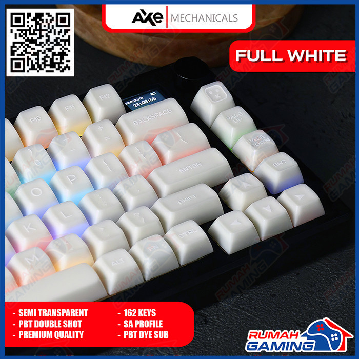 Jual KEYCAP - KEYCAPS - SA - SEMI TRANSPARAN - DOUBLE SHOT PBT DYE SUB ...