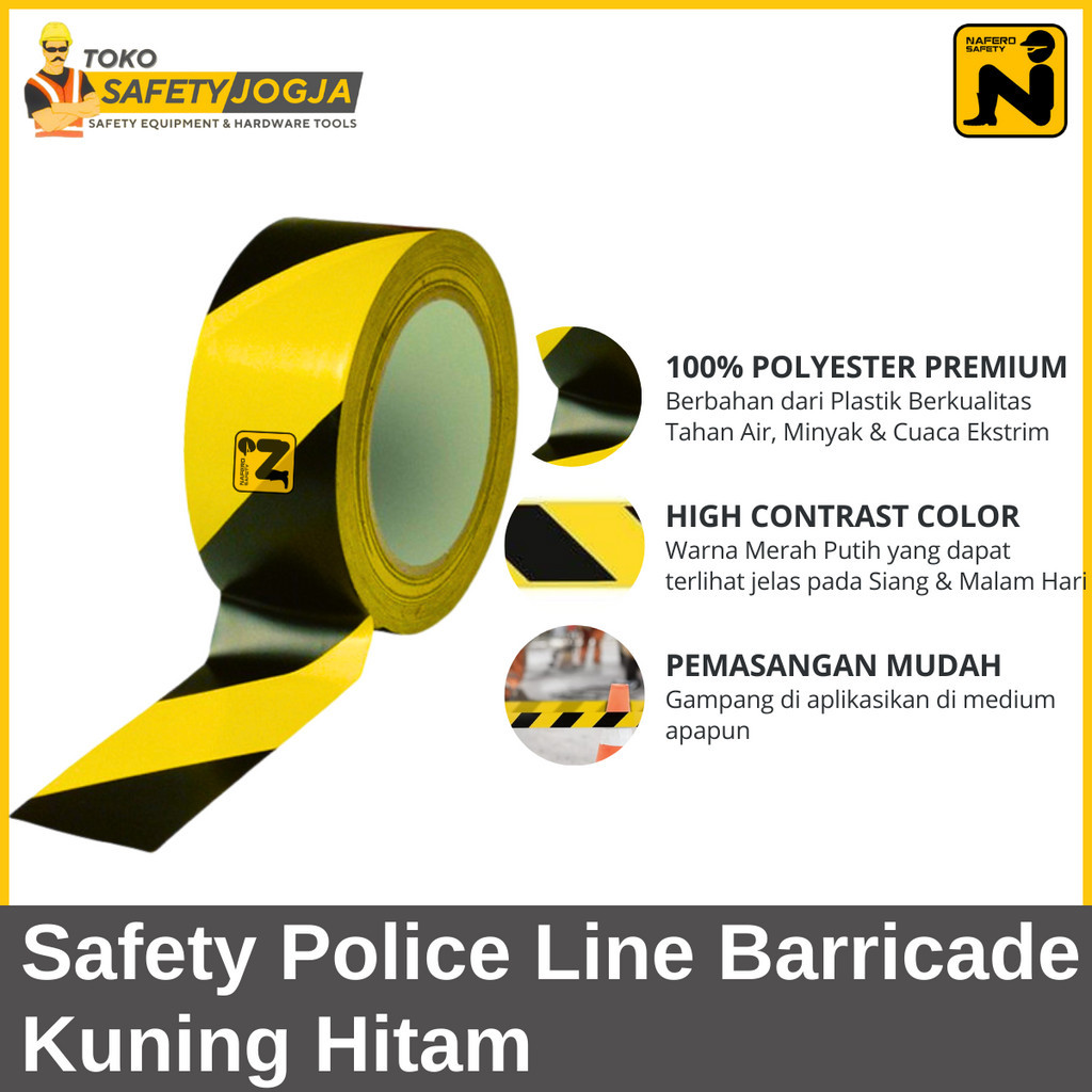 Jual Safety Line / Barricade Line / Police Line / Garis Polisi 2" x 300 ...