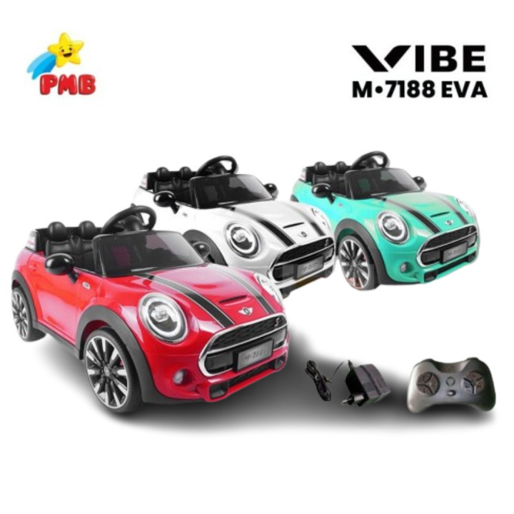Jual Mobil Aki M 7188 VIBE EVA BAN KARET Mini Cooper 12V Remote Control ...