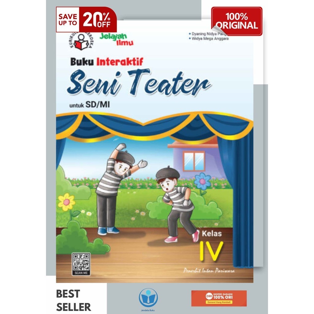 Jual Buku Paket Interaktif Seni Teater SD Kelas 4 Kurikulum Merdeka Intan pariwara Tahun 2024 ...
