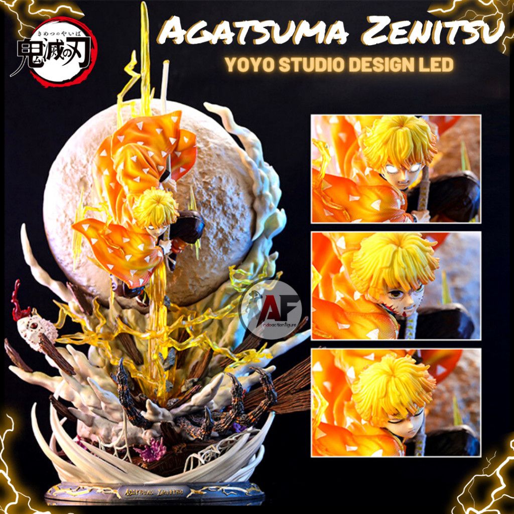 Jual Statue Demon Slayer Agatsuma Zenitsu Thunder Breathing YOYO Studio ...