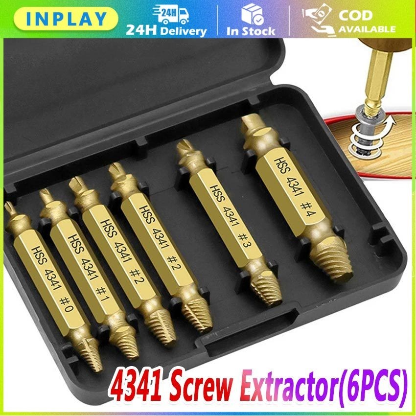 Jual 6Pcs Tap Balik Screw Extractor / Alat Pembuka Baut Skrup Rusak ...