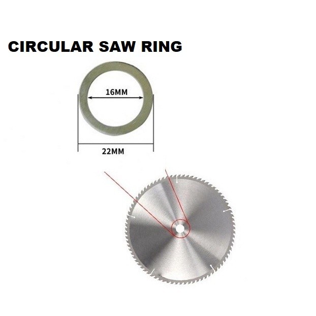 Jual RING MATA GERINDA KONVERSI 16MM KE 22MM RING BATU POTONG BESI ...