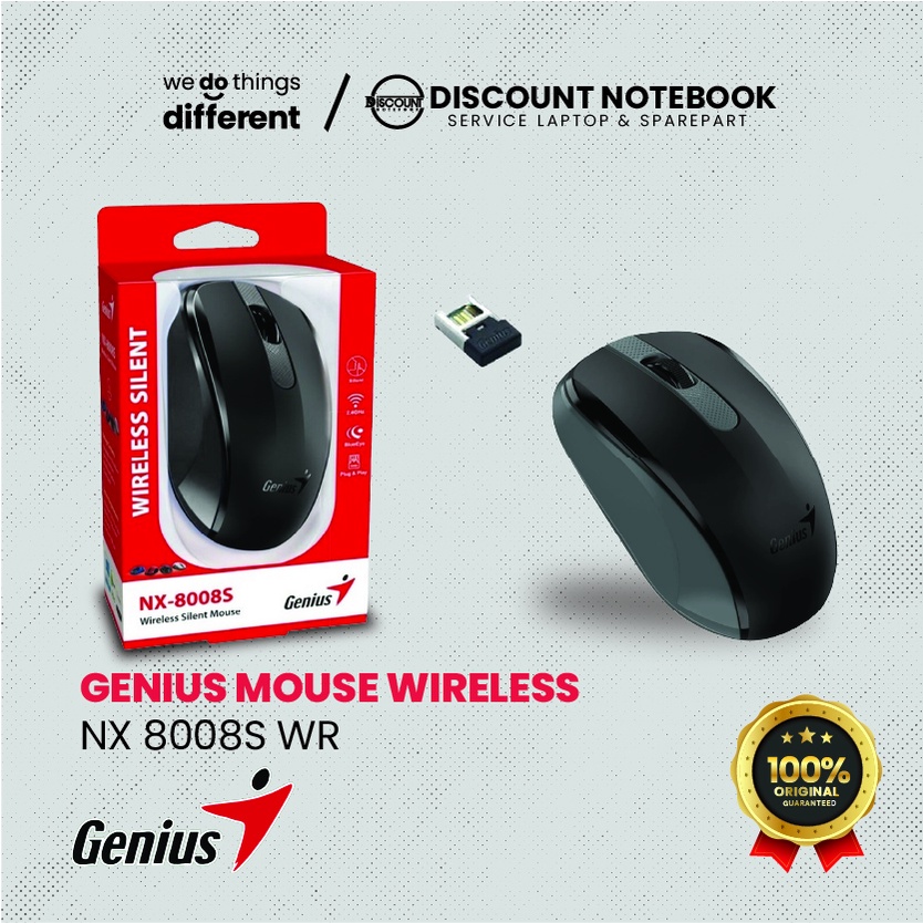 Jual Mouse Genius NX 8008S Wireless Silent | Shopee Indonesia