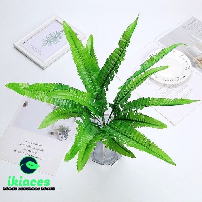 Jual DAUN PAKIS PLASTIK DAUN BOSTON ARTIFICIAL DAUN DEKORASI BUNGA ...