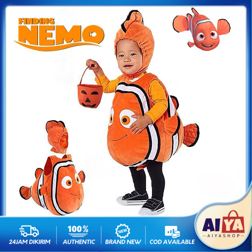 Jual Kostum Ikan Nemo Baju Karakter Animal 3D Setelan Karnaval Anak ...