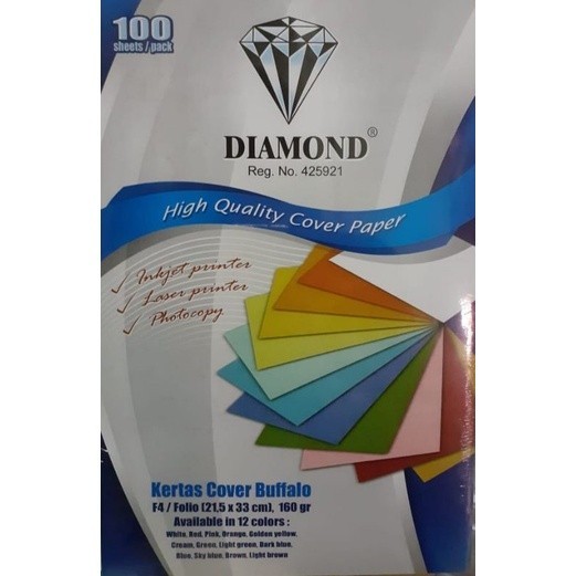 Jual [PACK] Kertas Buffalo / Kertas Cover Jilid F4 Folio - Diamond ...