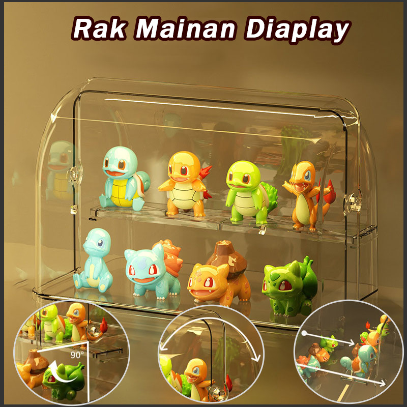 Jual Transparent Acrylic Organizer Rak Display Mainan Acrylic Display ...