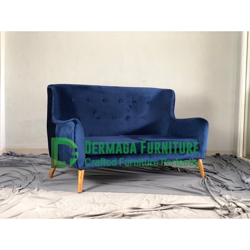 Jual SOFA DAN KURSI RETRO KAIN JOK BLUDRU BIRU KARYA MEBEL | Shopee ...