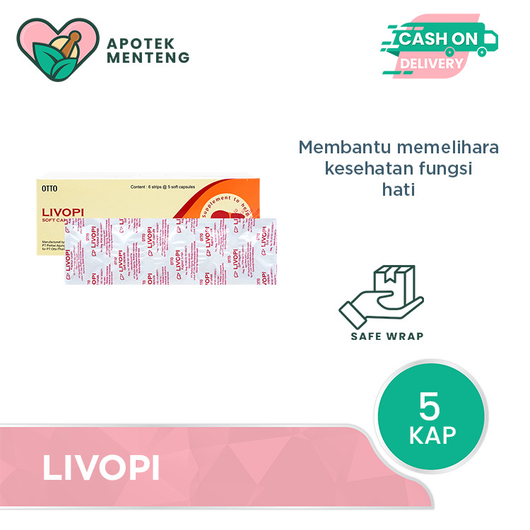 Jual Livopi 5 Kapsul - Suplemen Kesehatan Hati | Shopee Indonesia