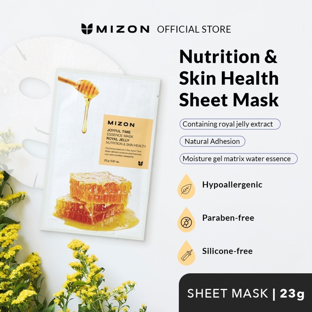 Jual MIZON Sheet Mask Korea - Royal Jelly | Nutrition & Skin Health ...