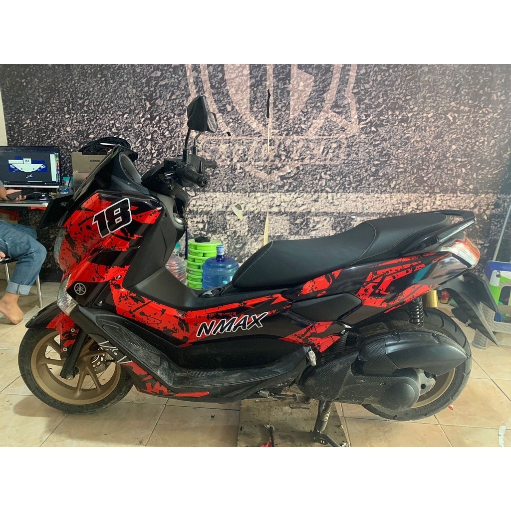 Jual Stiker Decal Motor NMAX OLD Full Body Motor NMAX Lama Motif Garis ...