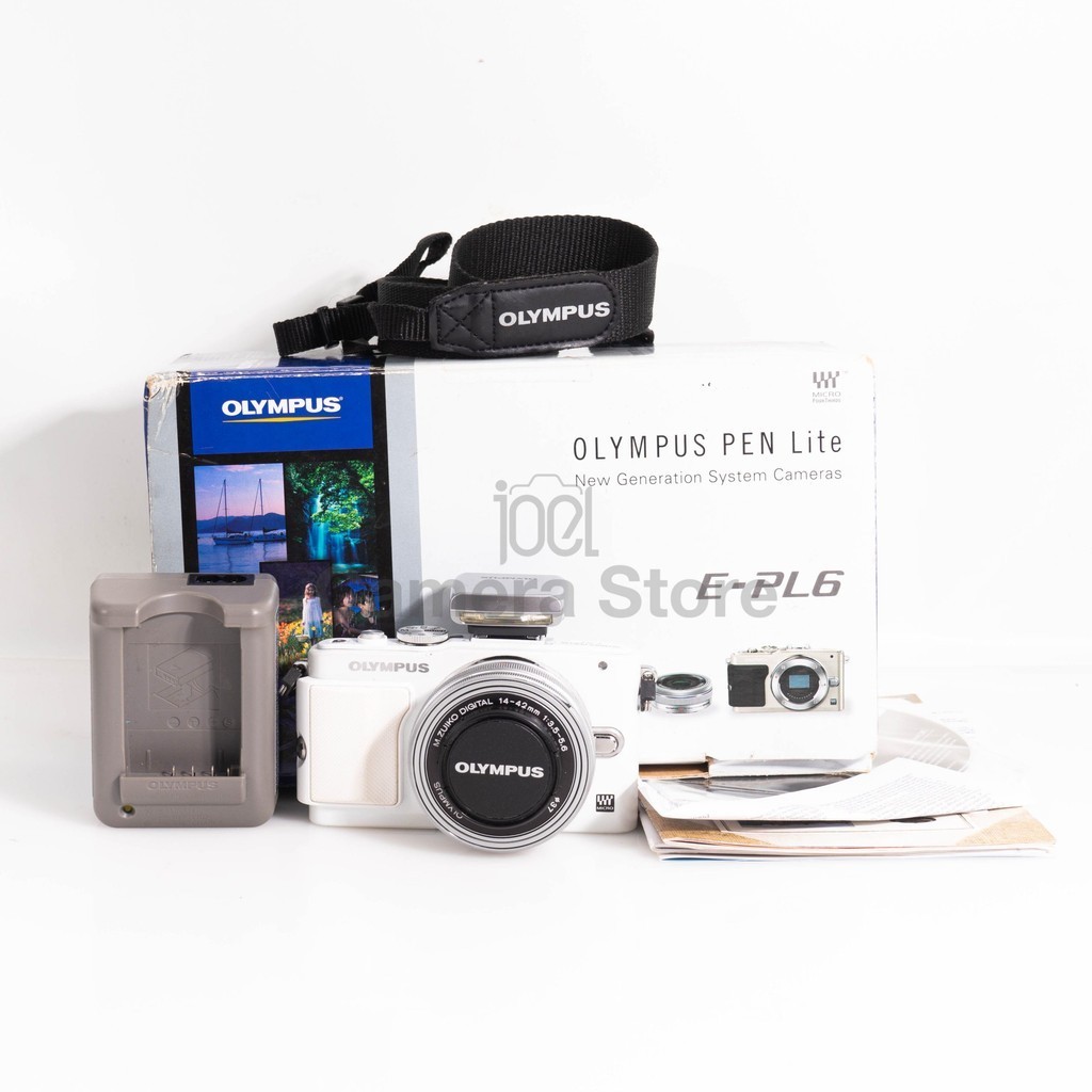 Jual Olympus EPL-6 White kit 14-42mm Komplit Box - Excellent | Shopee ...