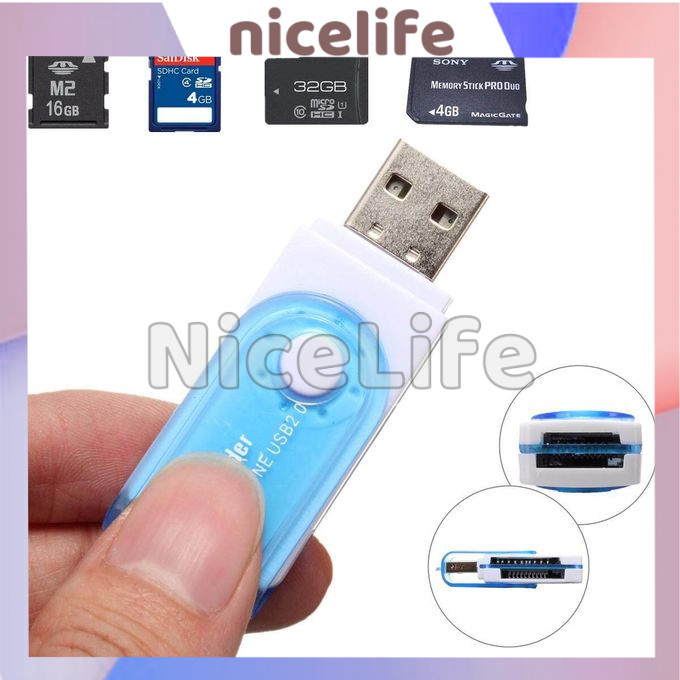 Jual Card Reader All In One / Micrommc Sd Card Reader / Card Reader ...