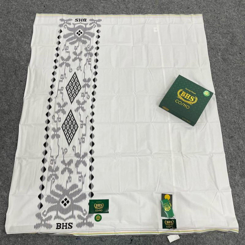 Jual Sarung BHS Cosmo Polos Putih | Shopee Indonesia