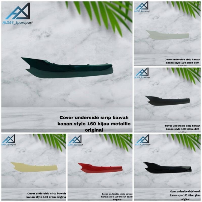 Jual cover underside under side sirip dek bawah kanan R honda stylo 160 ...