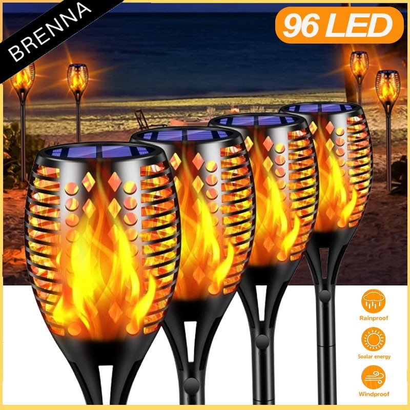 Jual Lampu Taman Obor Solar LED Lampu Lampu Taman Tancap Model Obor ...