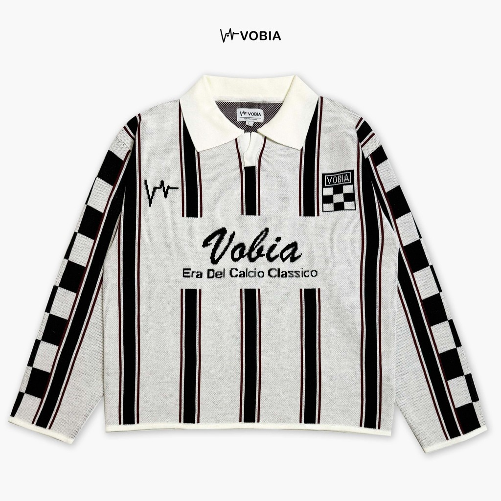 Jual Vobia Jersey Crewneck Knitted Oversized Boxy - Calcio White ...