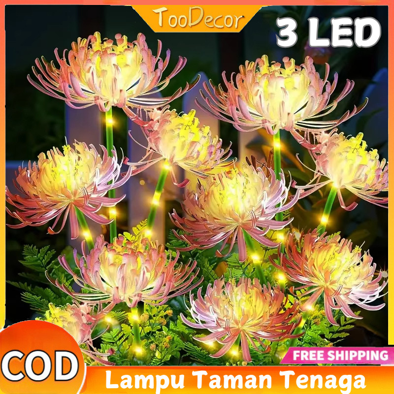 Jual Lampu Solar Flower Light Waterproof Lampu LED Matahari Tenaga Surya Outdoor Lampu Taman ...