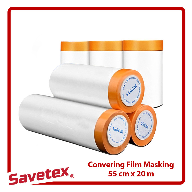 Jual Covering Film Masking Tape / Plastik Penutup Multifungsi 55 cm x ...