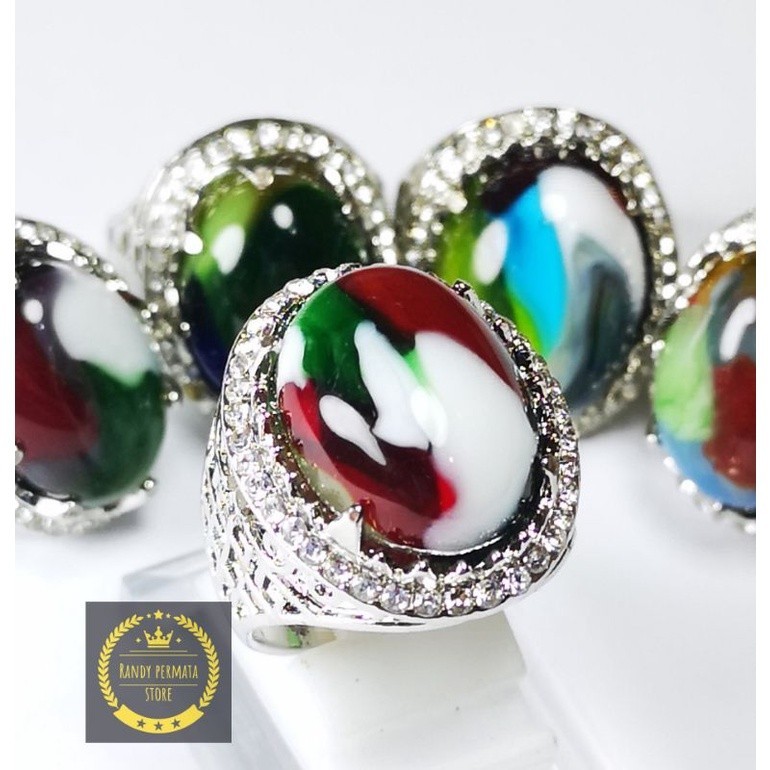 Jual Batu Akik Pancawarna Edong Multi Color Tembus Krist Good Quality ...