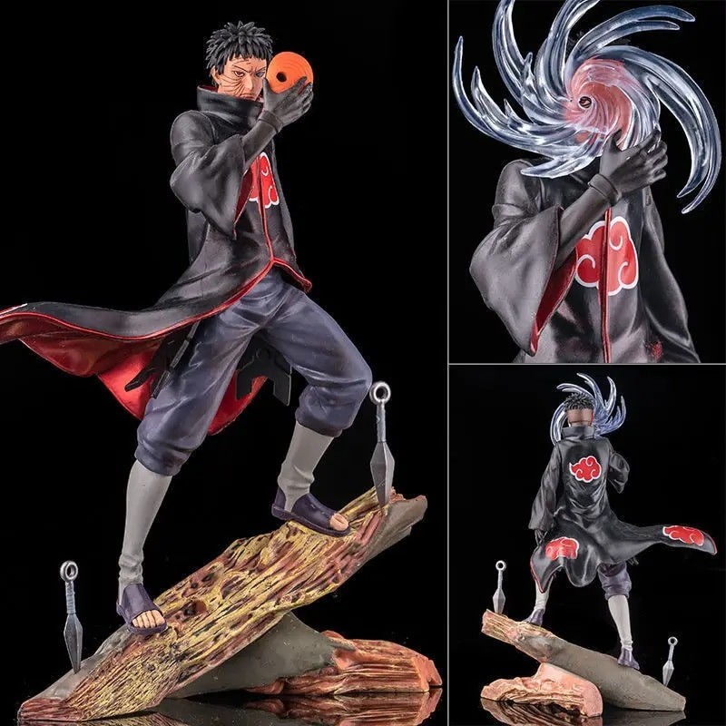 Jual 26cm Naruto Anime Figure Obito Uchiha Tobi Head Changeable Action ...
