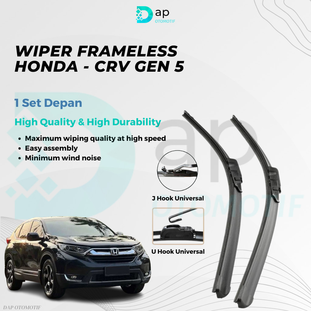 Jual Wiper Honda CRV Gen 5 Frameless 1 Set Depan (2 Pcs) | Shopee Indonesia