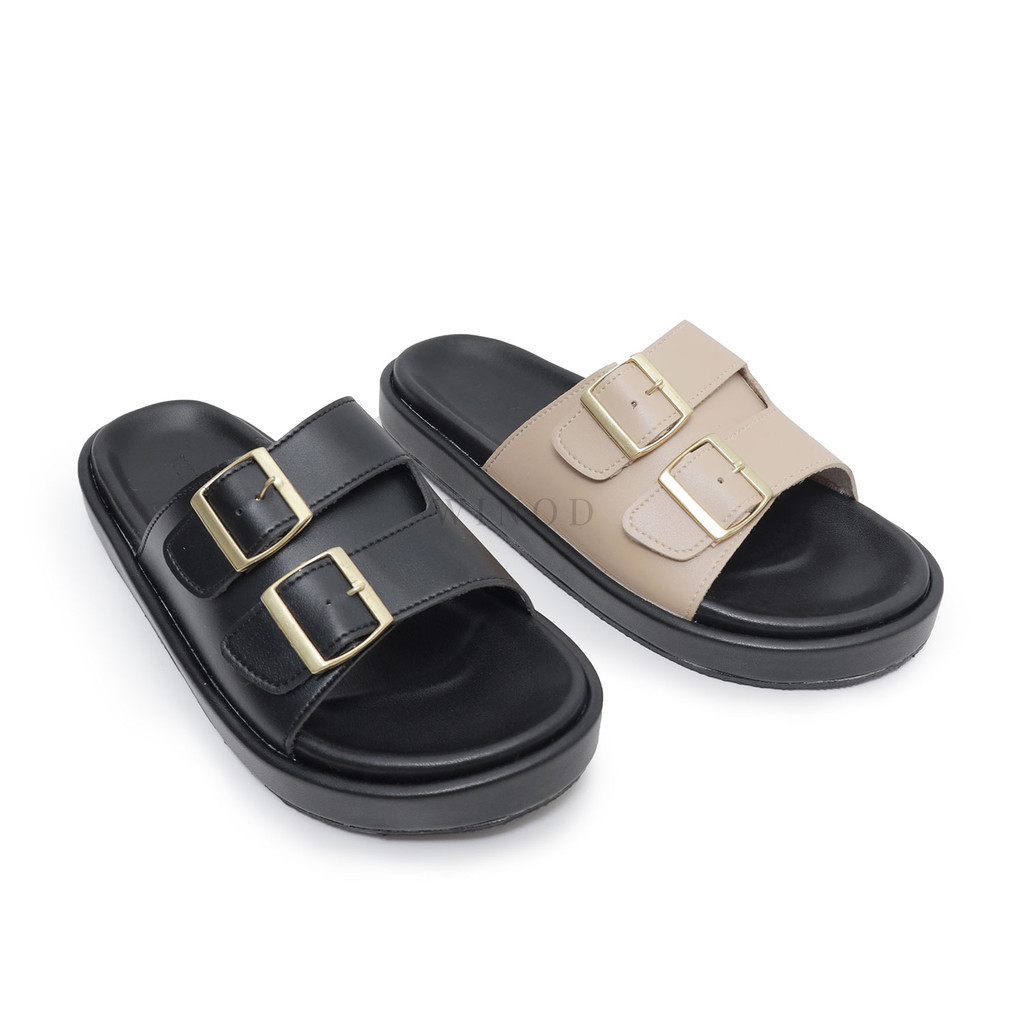 Jual WINOD Karen Sandal Wanita Platform Hangout Model Simple Elegan ...
