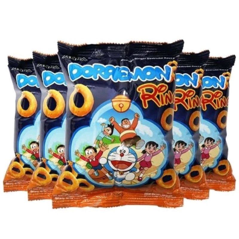 Jual Doraemon chiki ring @30g 1 pak isi 10pcs | Shopee Indonesia