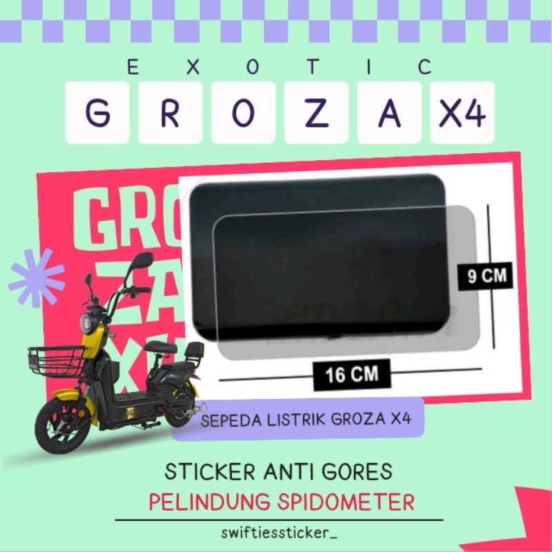 Jual Stiker/sticker anti gores sepeda listrik Exotic Groza X4 | Shopee ...