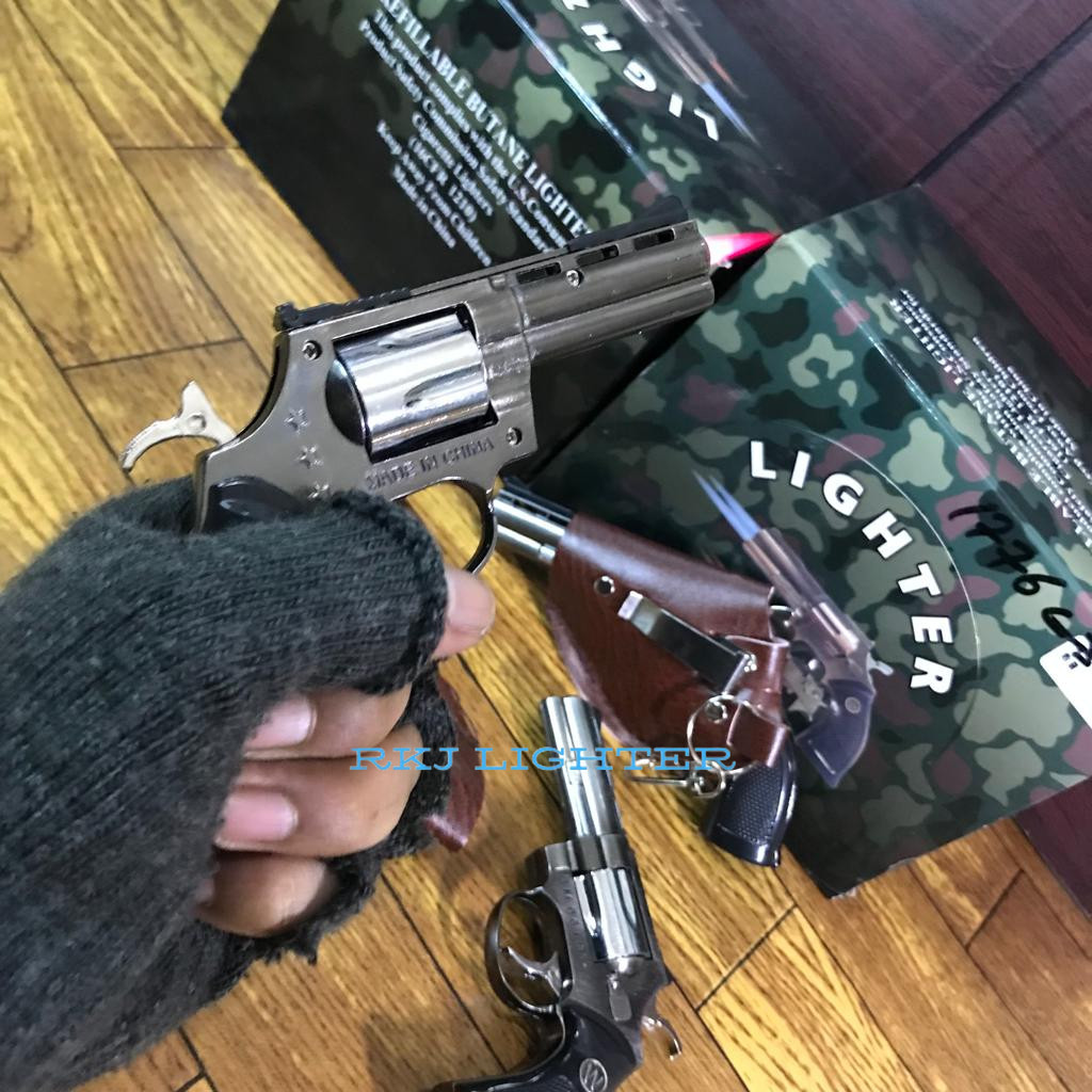 Jual korek api bara model pistol 607 ukuran mini di lengkapi sarung ...