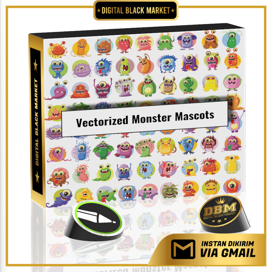 Jual ID94127 - Vectorized Monster Mascots | Shopee Indonesia