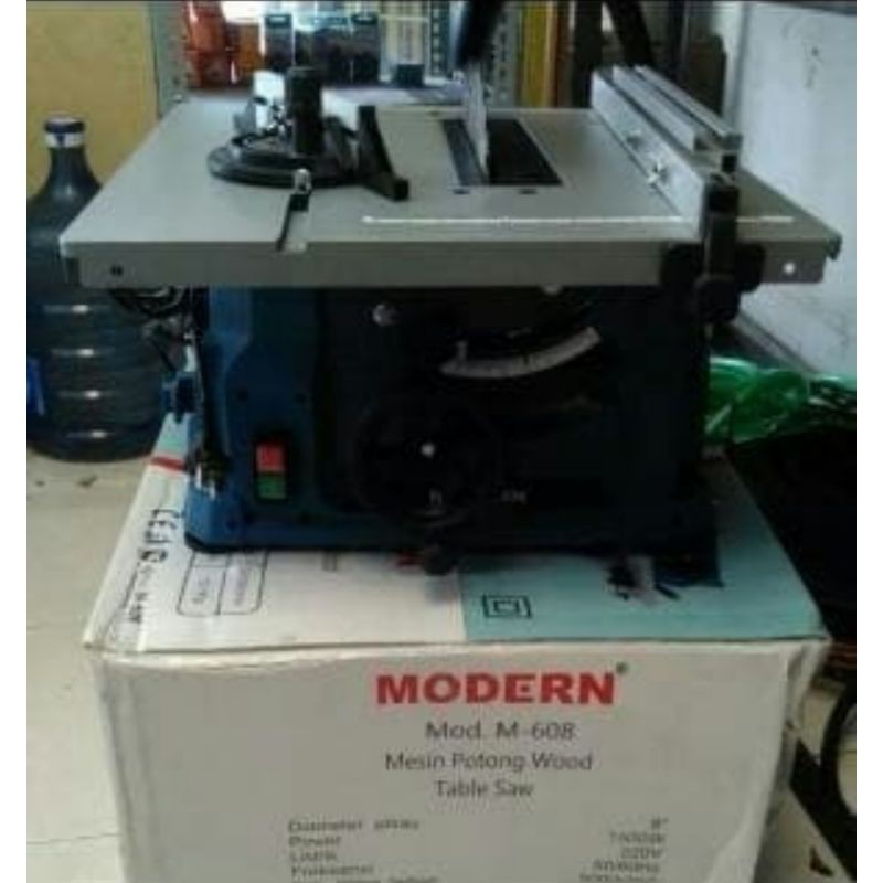 Jual Table Saw MODERN M 608 Mesin potong kayu mini meja | Shopee Indonesia