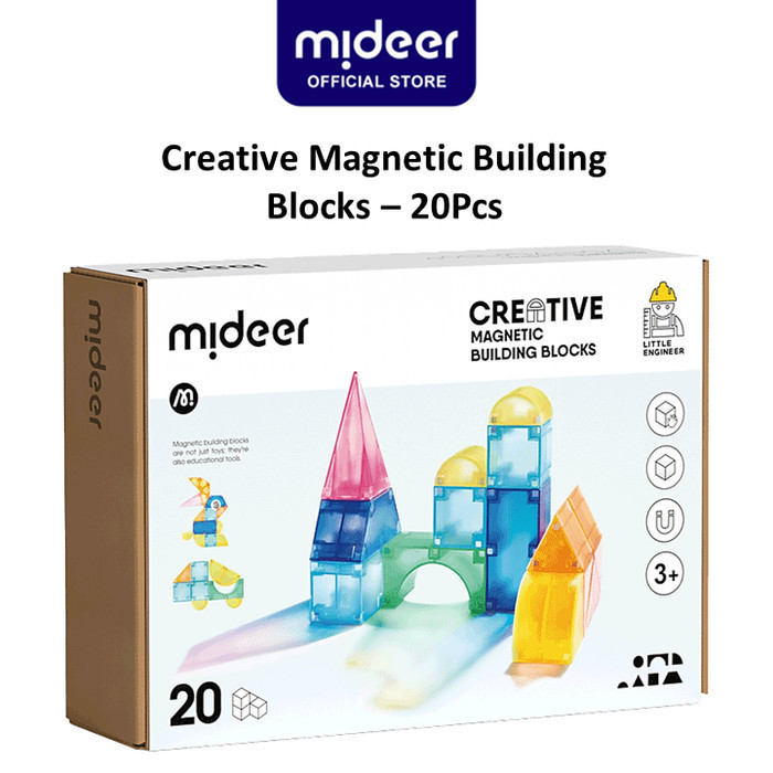 Jual Mideer Creative Magnetic Building Blocks 20Pcs Mainan Edukasi ...