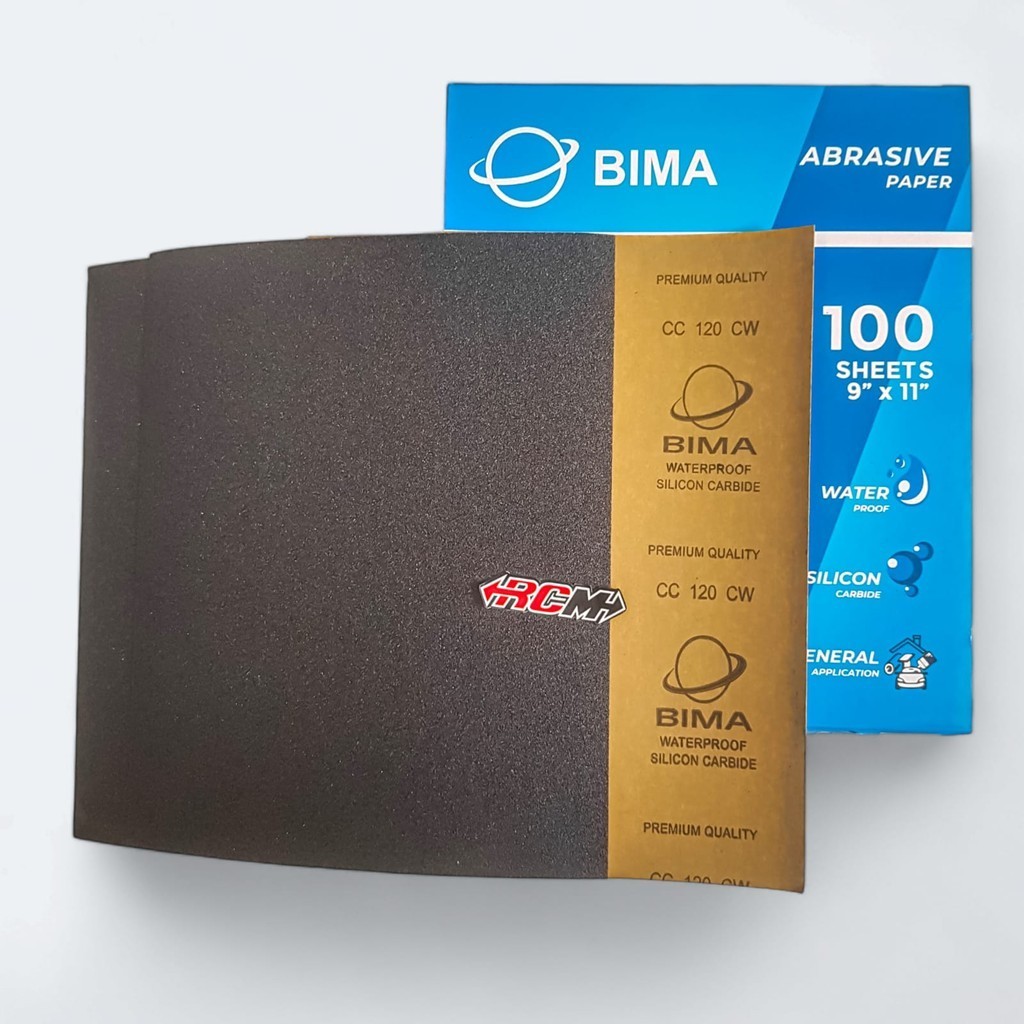 Jual BIMA 1 LEMBAR AMPLAS KOTAK SANDPAPER LEMBARAN GRIT 120 150 180 220 ...