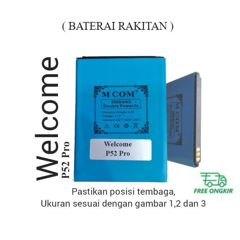 Jual Baterai MCOM for Welcome P52 Pro Double Power 5000mAh | Shopee Indonesia