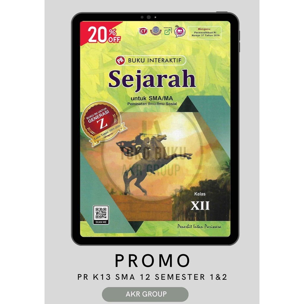 Jual Buku Pr/Lks Sejarah Peminatan K13 SMA/MA Kelas 12 Semester 1&2 Intan pariwara Tahun 2024 ...