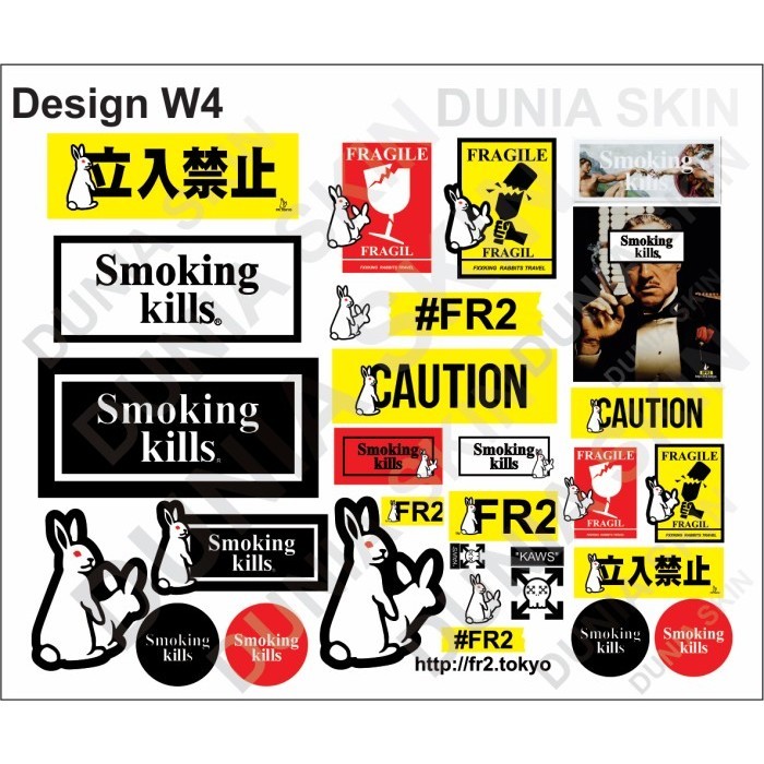 Jual Sticker Koper Rimowa / Travel Label Design W4 FR2 - Fucking Rabbit | Shopee Indonesia