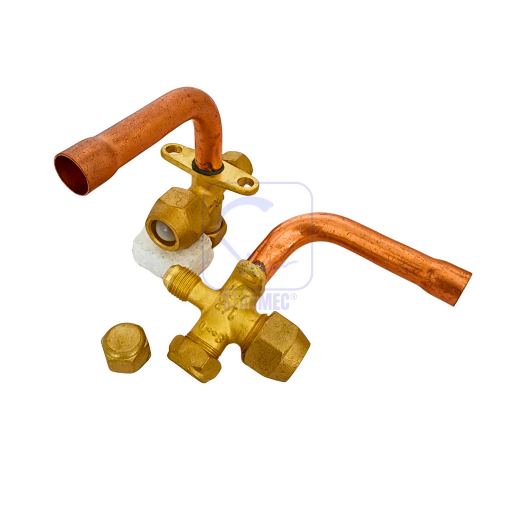 Jual Kran Outdoor Valve AC R32 R410a - 1/2" 3 Way | Shopee Indonesia