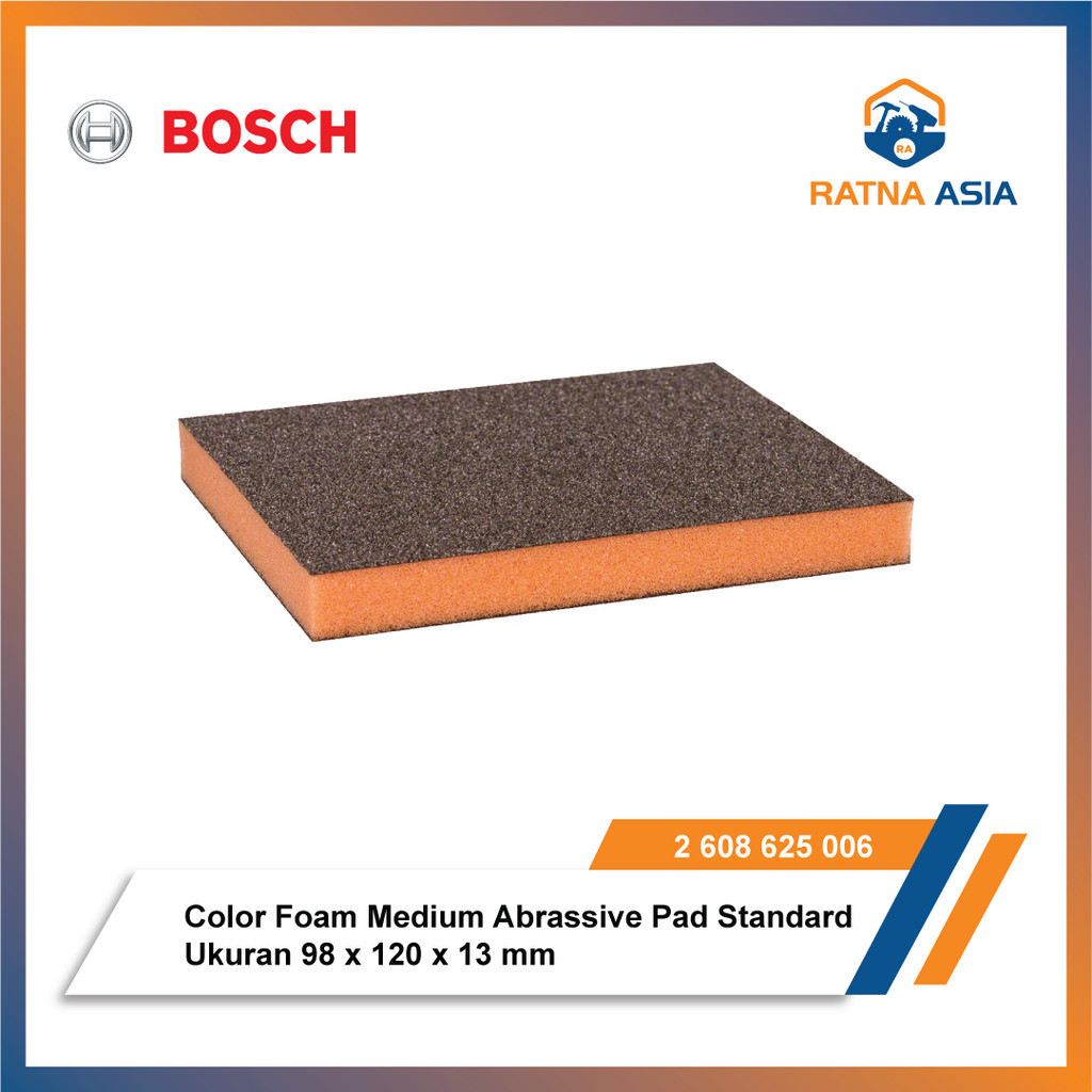 Jual Color Foam Abrassive Pad Bosch SP73 Oren Medium Spons / Sponge ...