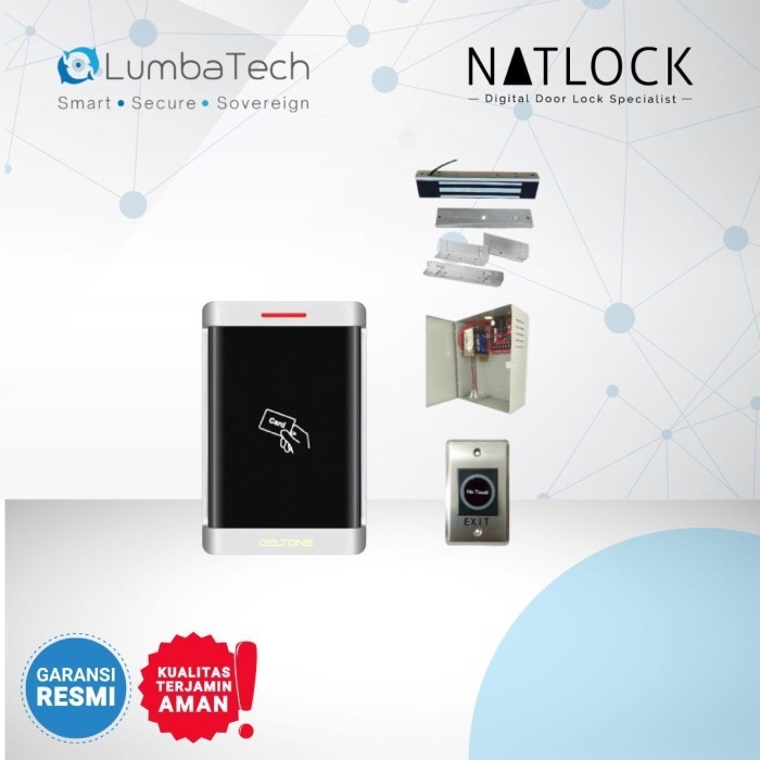 Jual Natlock - Paket Outdoor Door Lock Access Control - Waterproof EM ...