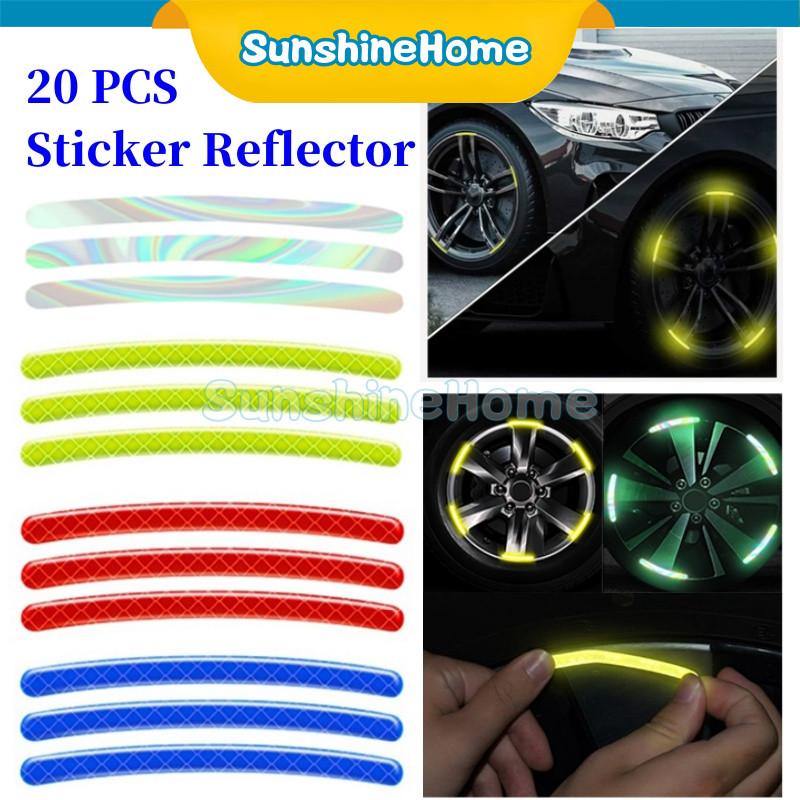 Jual Stiker Reflektor Velg Mobil Motor Sticker Reflector / Universal ...