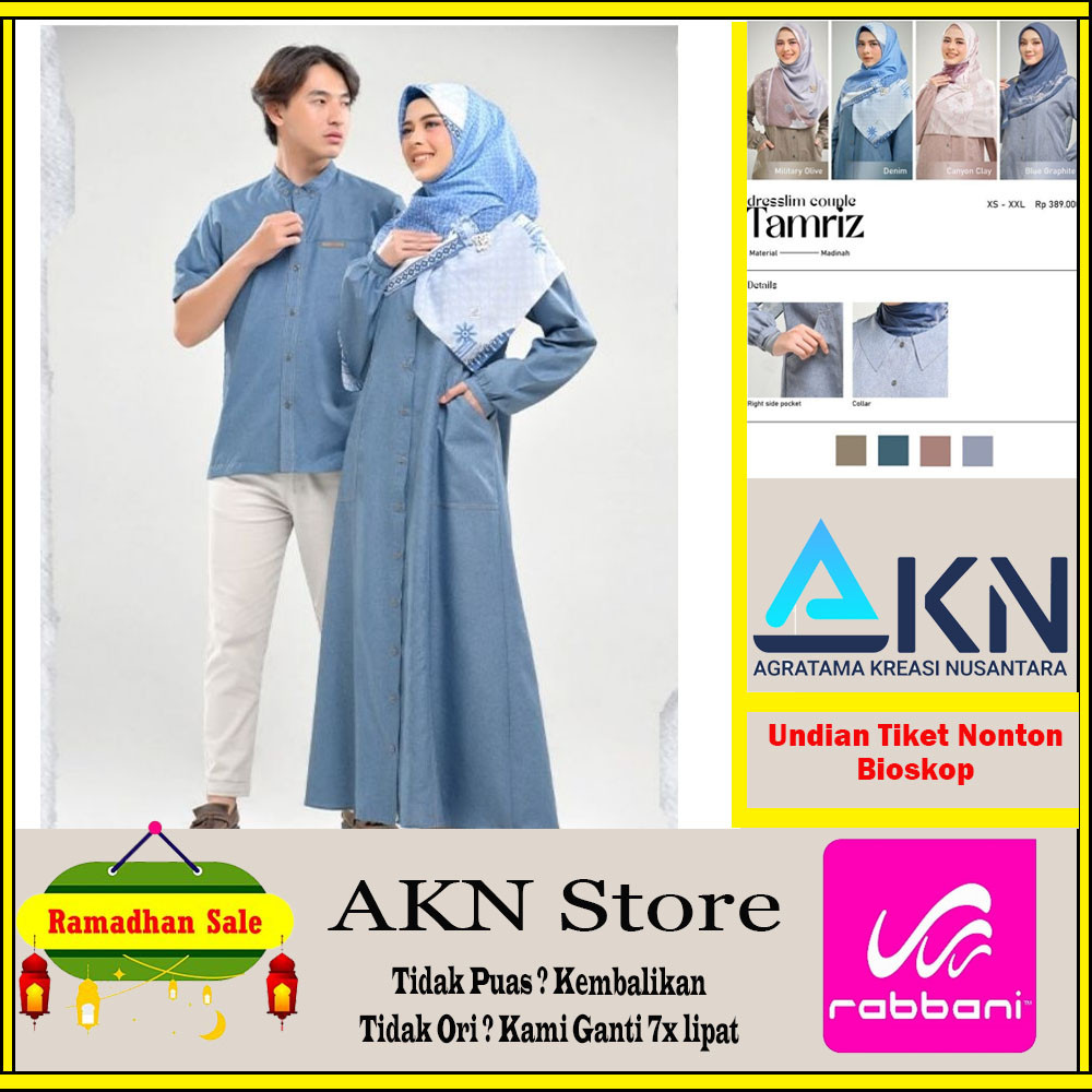 Jual Rabbani Couple Tamriz Gamis dan Kemko Terbaru Ramadan 2024 ...