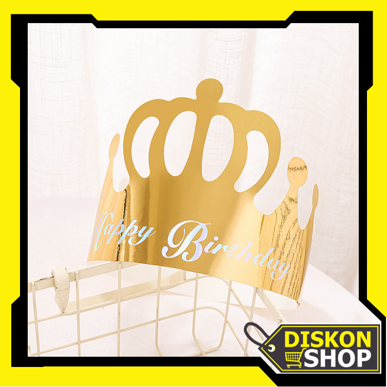 Jual Diskon Shop - 6154 Topi Ulang Tahun Bentuk Mahkota / Tambahkan ...